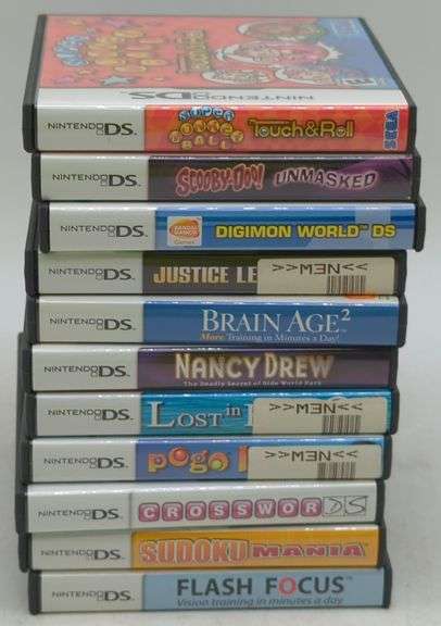 (I) Nintendo DS Games. Flash Focus, Sudoku Mania, Brain Age 2, Digimon ...