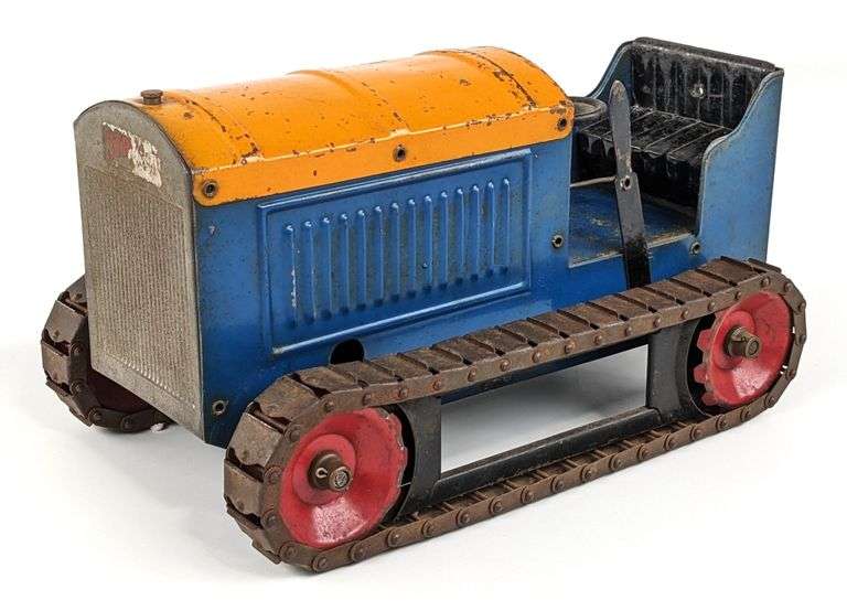 Original Structo Clockwork Dozer Crawler Tractor - Kraft Auction ...