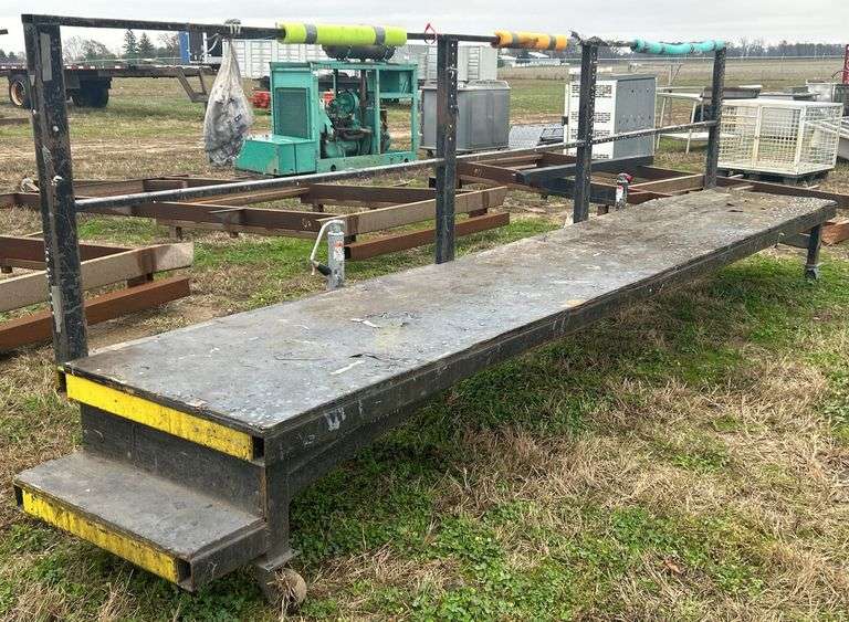 (CS) Industrial Rolling Platform 16’Lx32”Wx56”H - Kraft Auction Service ...