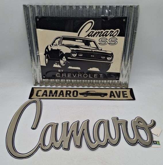 (G) Chevy Camaro Wall Hanging/ Garage Signs. Longest sign 25.5 ...