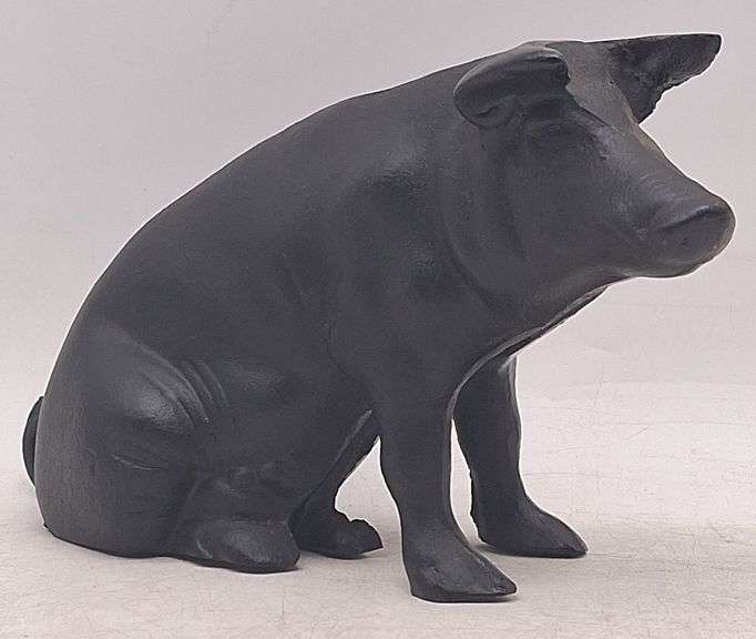 (ZA) Cast Iron Pig Figure. (6"Tall) - Kraft Auction Service, LLC