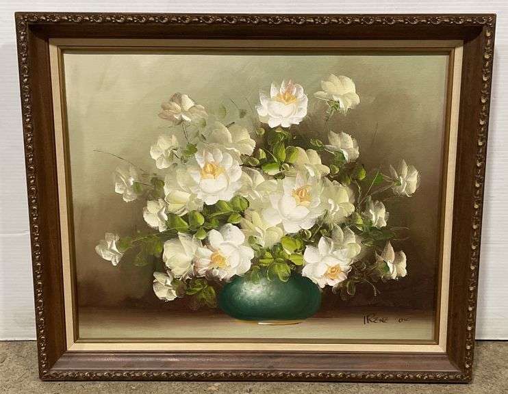 (G) Irene Cox Oil Paintings on Canvas 23” x 19” - Kraft Auction Service ...
