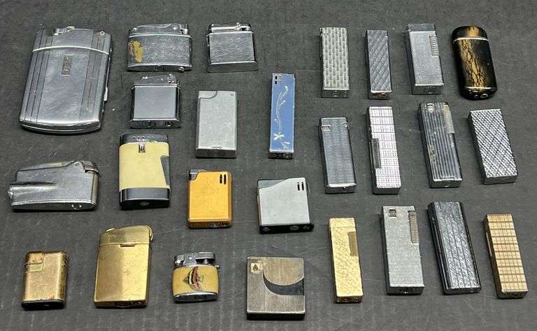 Lot of Metal Pocket Lighters, Including Windproof Lighters, Pocket ...