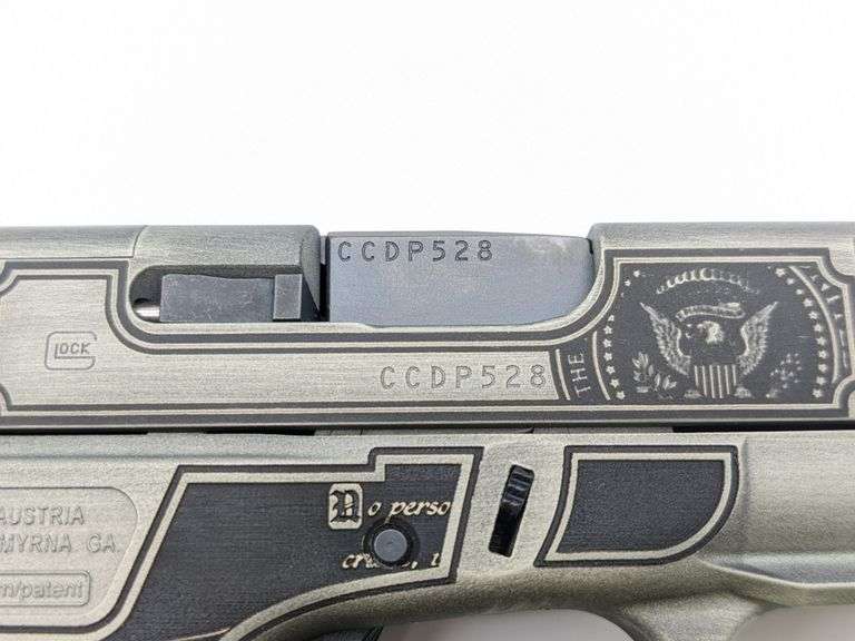 NIB Donald Trump Glock 43X 9mm Semi Auto Pistol - Kraft Auction Service ...