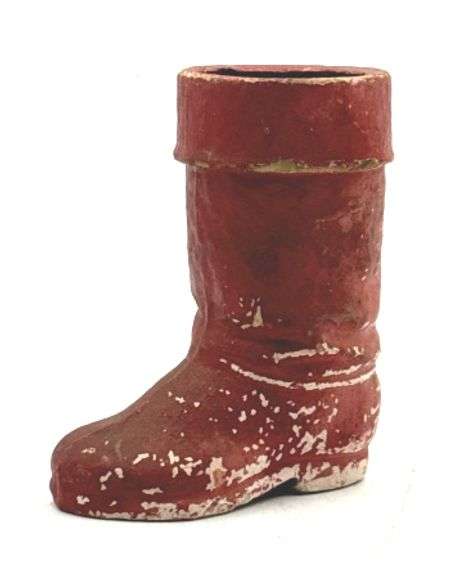 Vintage Paper Mache Santa Boot - Kraft Auction Service, LLC