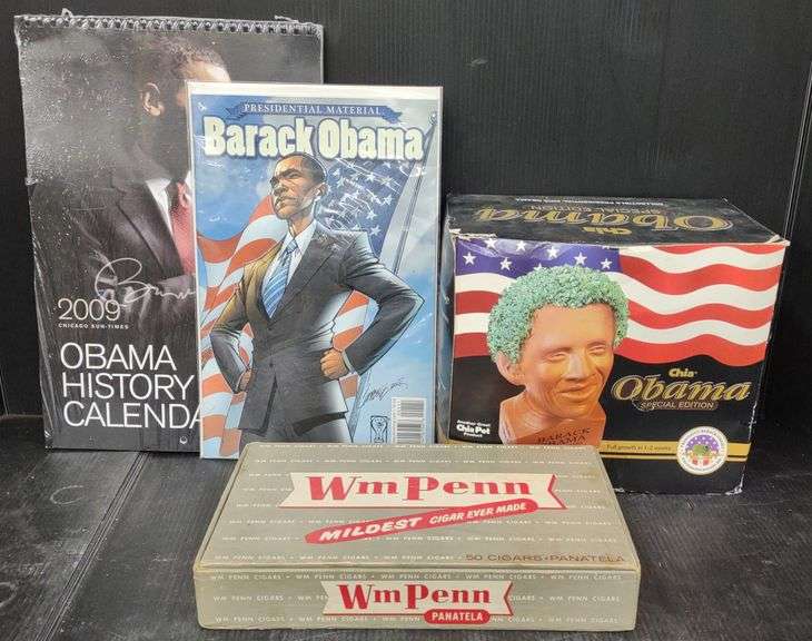 (V)Barack Obama Related Items incl. Chia Pet - Kraft Auction Service, LLC