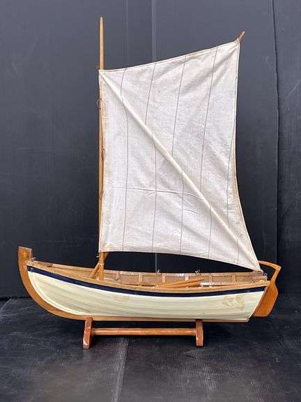 (R) Trio Of Wooden Tall Sail Model Ships - Kraft Auction Service, LLC