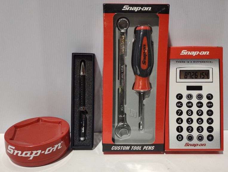 Snap-On Calculator, Pens & Cigarette Pan - Kraft Auction Service, LLC