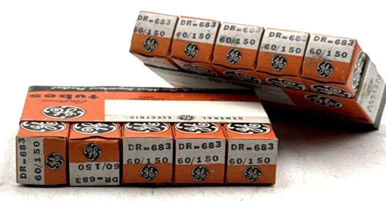 (10) GE DR 683 60/150 Tubes In Original Packaging - Kraft Auction ...