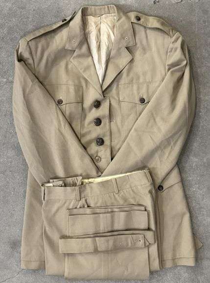 1960 USMC Officers Khaki Tunic and Pants - Kraft Auction Service, LLC