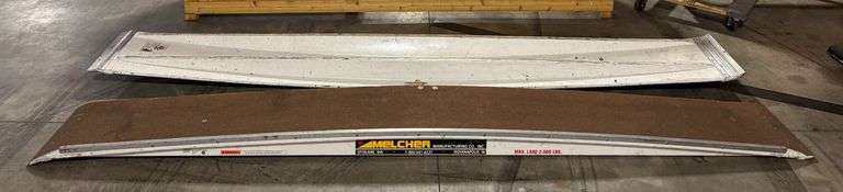 Melcher Mfg. 12ft 2,500lb Capacity Car Ramps - Kraft Auction Service, LLC