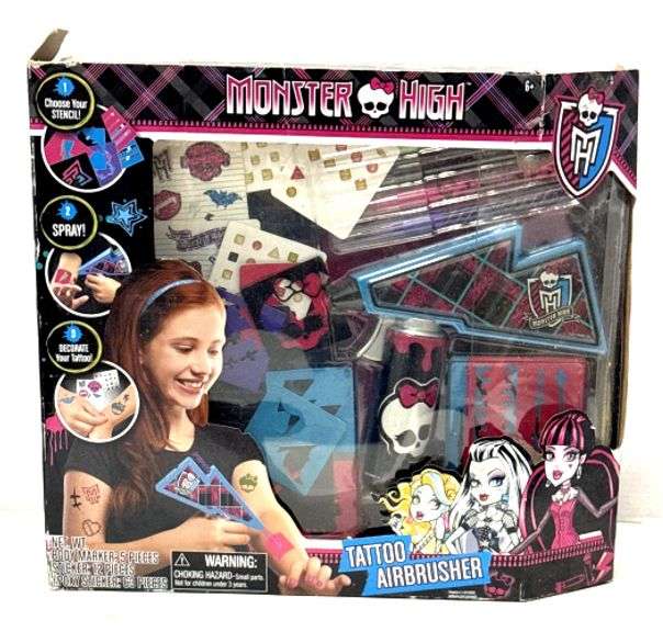 2013 Mattel Monster High Tattoo Airbrusher Set - Kraft Auction Service, LLC