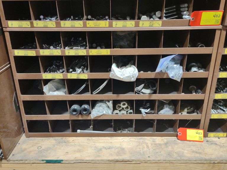 Lawson Industrial Cap Screw Organizer (35"×12"×21.5") w/ Various Cap ...