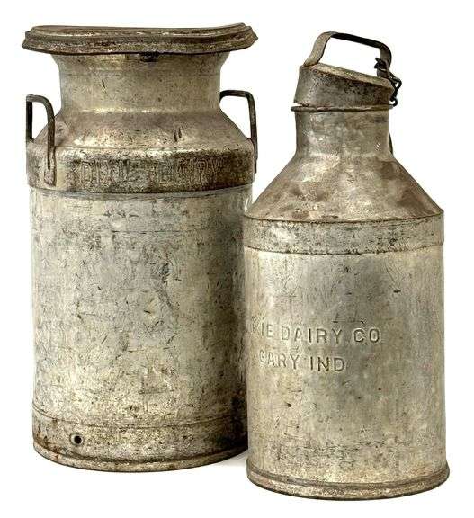 Dixie Dairy Co Gary Indiana Milk Cans - Kraft Auction Service, LLC