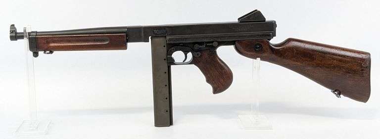 WWII Auto Ornd. Thompson M1A1 .45 ACP Machine Gun - Kraft Auction ...