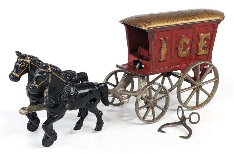 Arcade Horse Drawn Ice Wagon - Kraft Auction Service, LLC