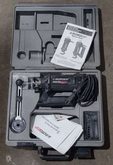 Rotozip Corded Spiral Saw (Model SCS01) - Kraft Auction Service, LLC