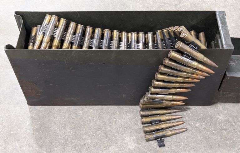 249 Rounds Of Israeli Belted 8mm Cartridges - Kraft Auction Service, LLC