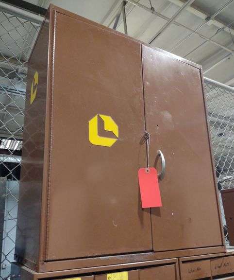 Lawson Industrial Organizer Cabinet (26.5"×13"×30") w/ Contents - Kraft ...