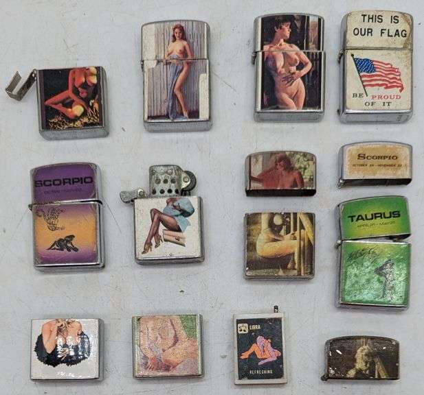 (D) Lighters and cases with adult images. - Kraft Auction Service, LLC
