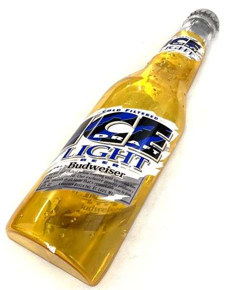 1994 Budweiser Ice Draft Beer 3D Adver. Sign - Kraft Auction Service, LLC