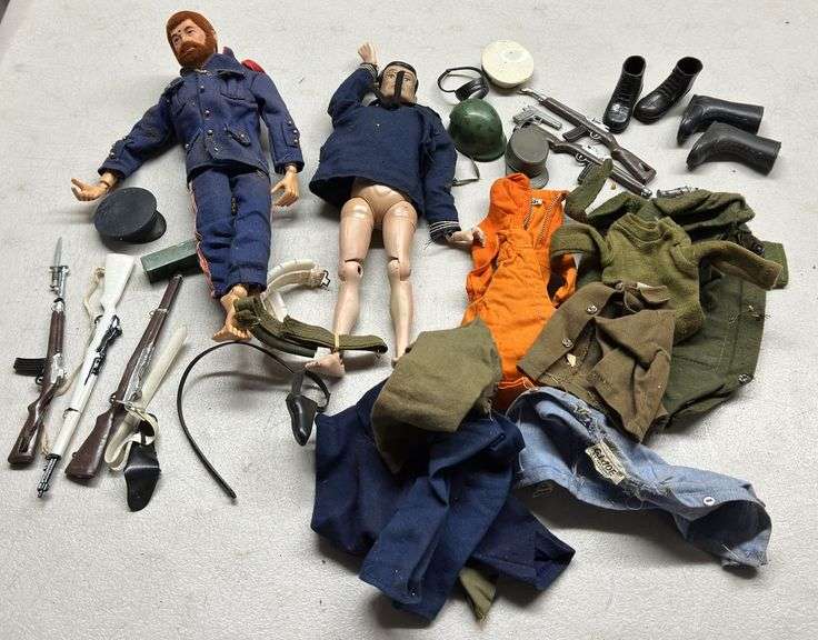 Vintage 11” Dolls With Clothes And Accessories - Kraft Auction Service, LLC