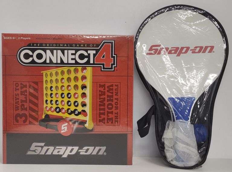 Snap-On Limited Edition Connect 4 Game & Snap-On Ping Pong Paddles ...