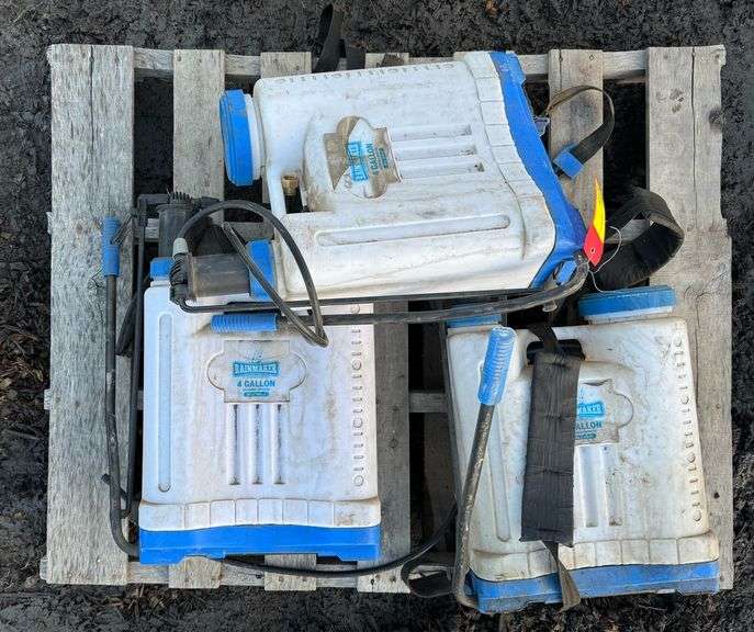 (3) Rainmaker 4-Gallon Backpack Sprayers - Kraft Auction Service, LLC