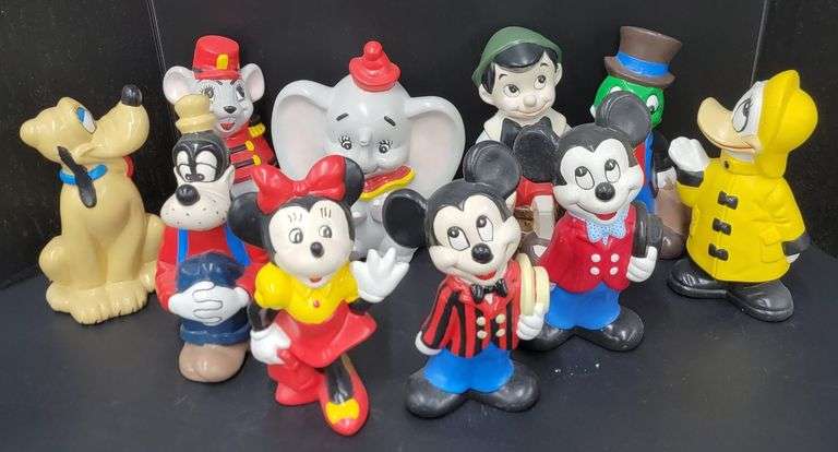 (N) 10 Walt Disney Company Ceramic Painted Characters. - Kraft Auction ...