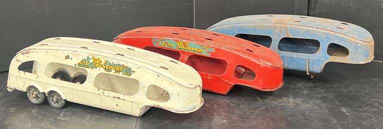 (N) Vintage Marx Deluxe Auto Transport And Marx Motor Transport Auto ...