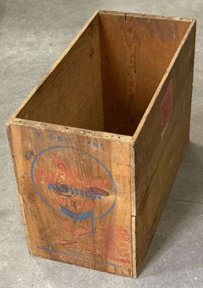 Standard Oil Co. Chevron Aviation Gasoline Crate - Kraft Auction ...