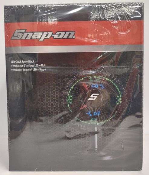 Snap-On LED Clock Fan (Model KAFAN) (Unopened) - Kraft Auction Service, LLC