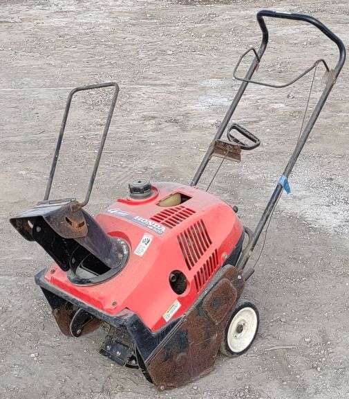 Honda HS 520 4-Stroke 5HP 20" Snow Blower Thrower (Model HS520AA) - Kraft Auction Service, LLC