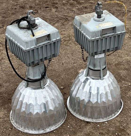 (H) Pair Of General Electric Ballast Lights - Kraft Auction Service, LLC