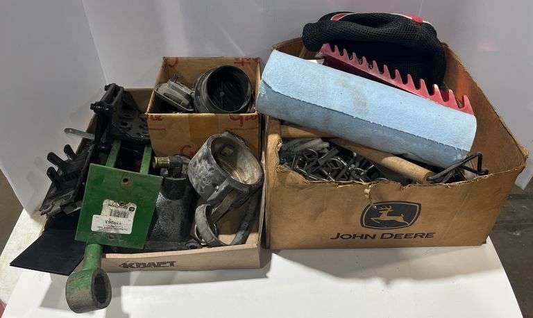 Assorted John Deere Tractor Parts And Other Items - Kraft Auction ...