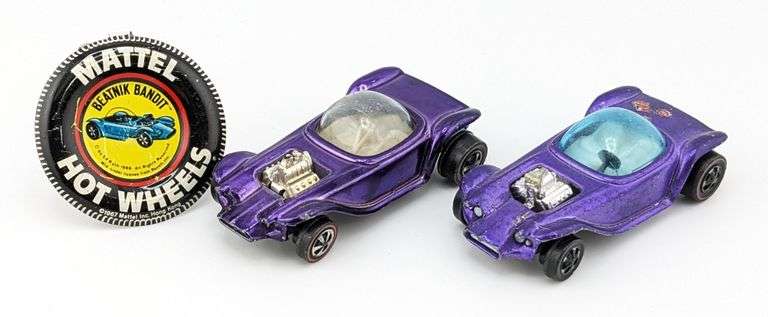 (2) Hot Wheels Redline Purple Beatnik Bandit - Kraft Auction Service, LLC
