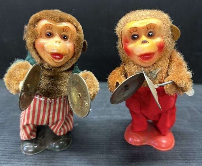(H) Monkey Toys Key Wind Vintage Key Celluloid Face. - Kraft Auction ...
