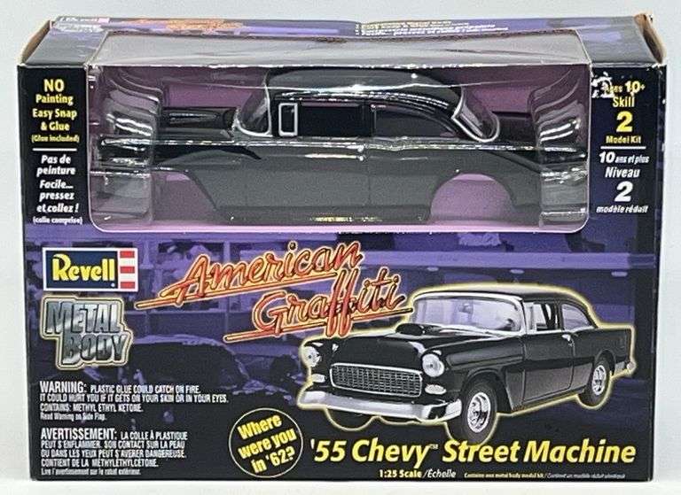 (G) Revell American Graffiti 55 Chevy Metal Body Model Kit - Kraft ...