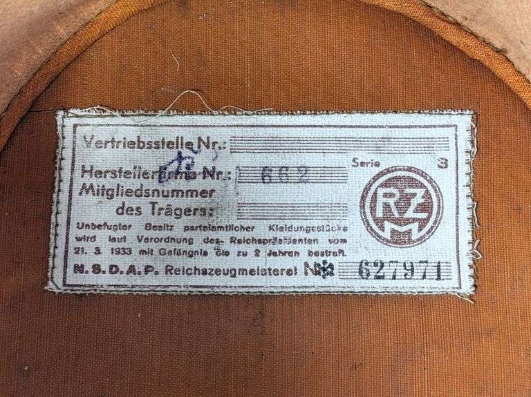 Early WWII German SA Kepi Cap - Kraft Auction Service, LLC