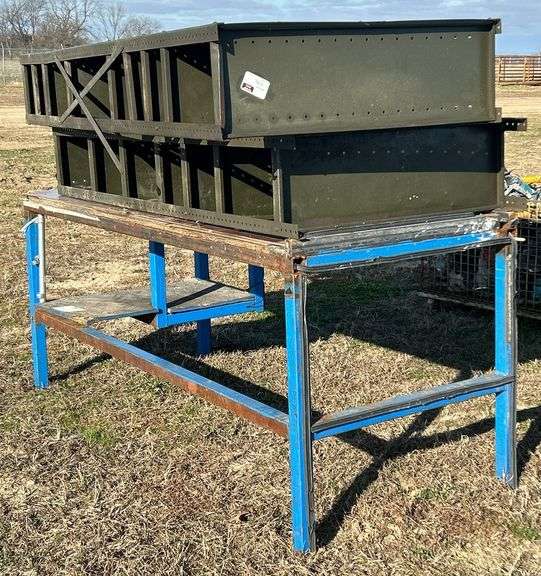 (CS) Metal 6 Shelf Storage Racks & Wood/Metal Work Table - Kraft ...