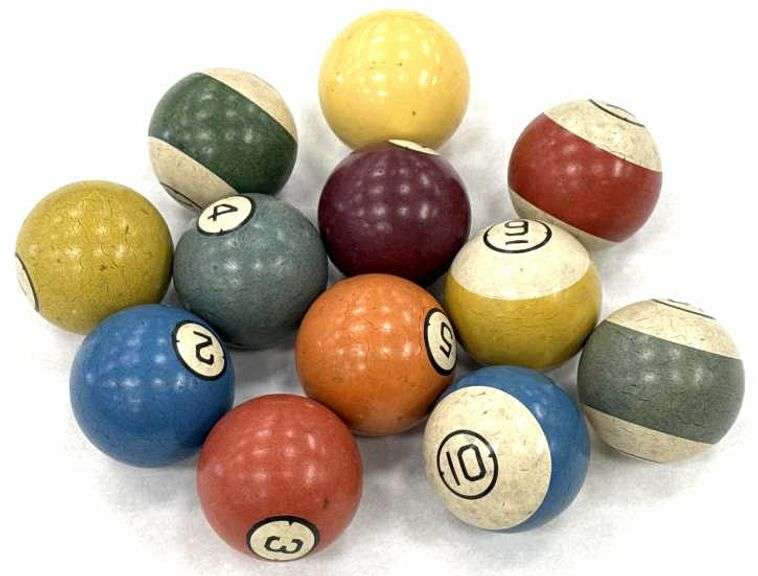 1920's-30's Brunswick Clay Billiard Balls - Kraft Auction Service, LLC