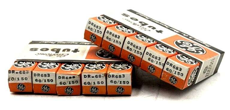 (10) GE DR 683 60/150 Tubes In Original Packaging - Kraft Auction ...