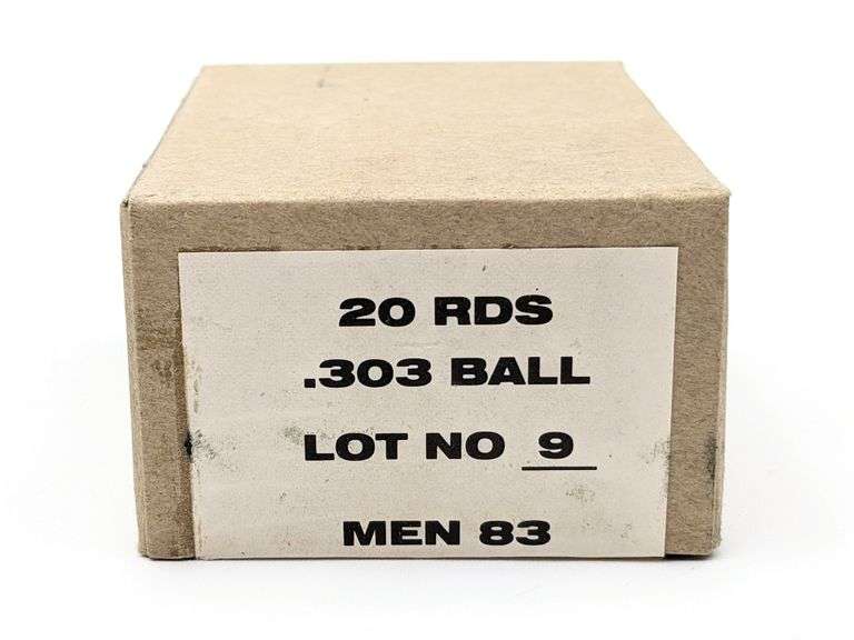500 Rnds .303 Ball MEN 83 Ammo Can - Kraft Auction Service, LLC