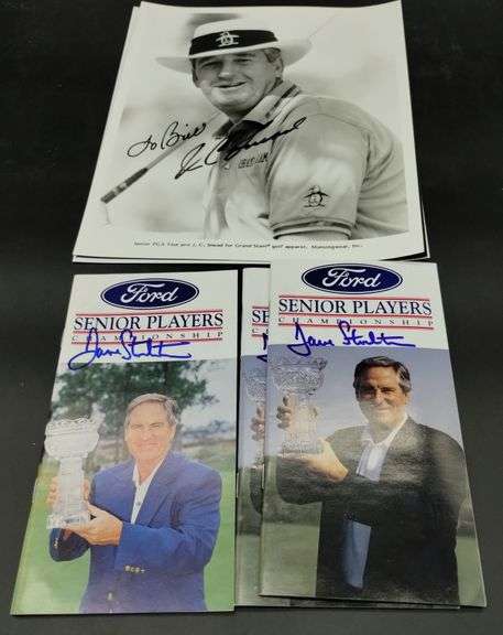 (J) Golf autograph pictures and more 6 total not authenticated - Kraft ...