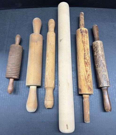 (N) Vintage Wooden Rolling Pins. - Kraft Auction Service, LLC