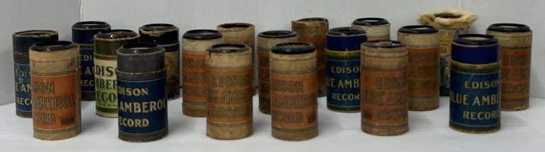 (O) Lot Of 19 Edison Tubes, Songs Include, The Peacock Strut, Sipping ...
