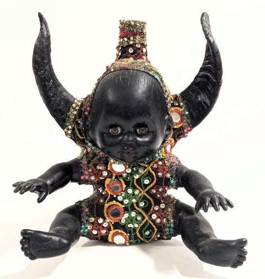 VERY RARE FIND! Handmade Haitian Voodoo Libation Bottle dedicated to ...