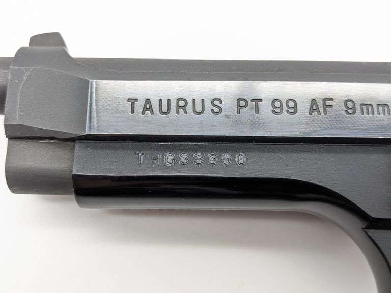 Taurus PT 99 AF 9mm Semi Auto Pistol w/ Holster - Kraft Auction Service ...