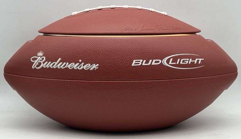 (ZA) Budweiser Football Cooler - Kraft Auction Service, LLC