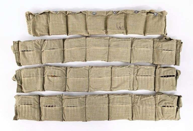 140 Rnds 8mm Mauser Bandoleers - Kraft Auction Service, LLC